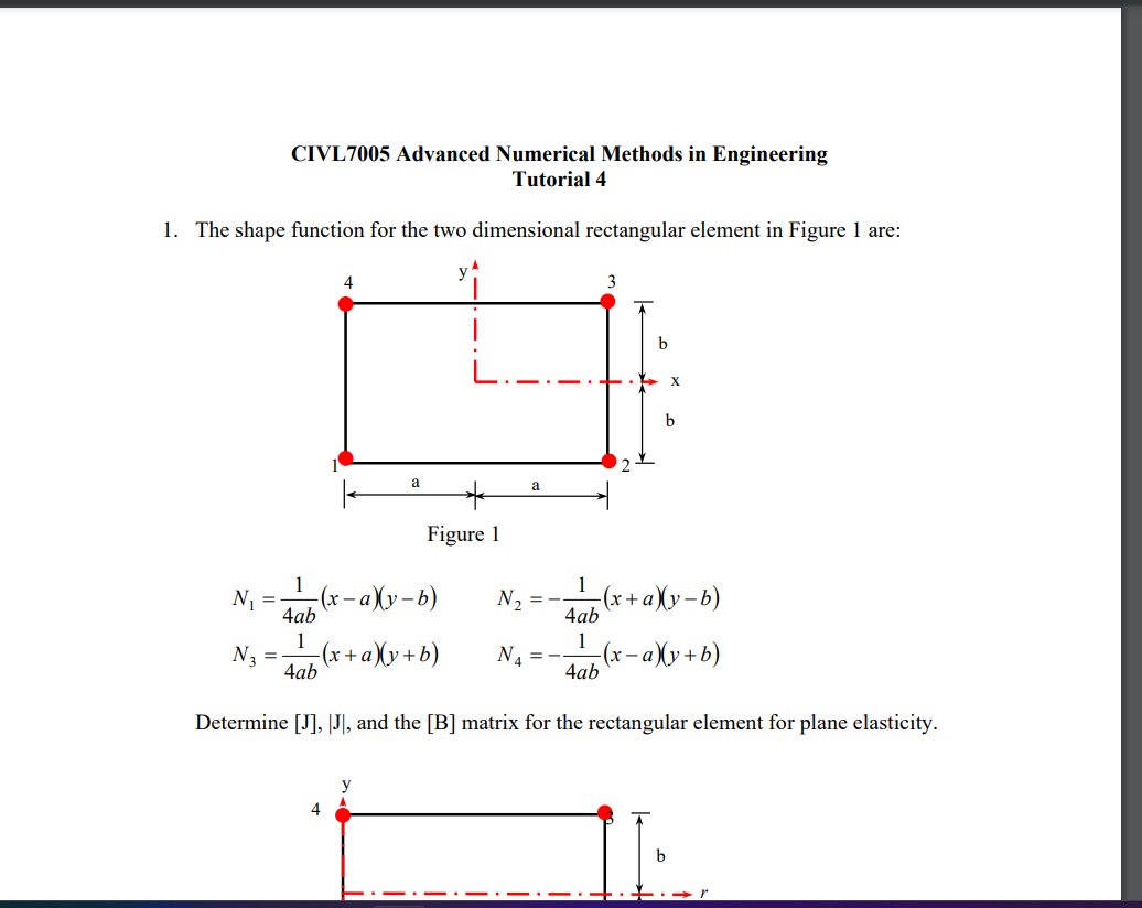 CIVL7005 Advanced Numerical Methods in Engineering | Chegg.com