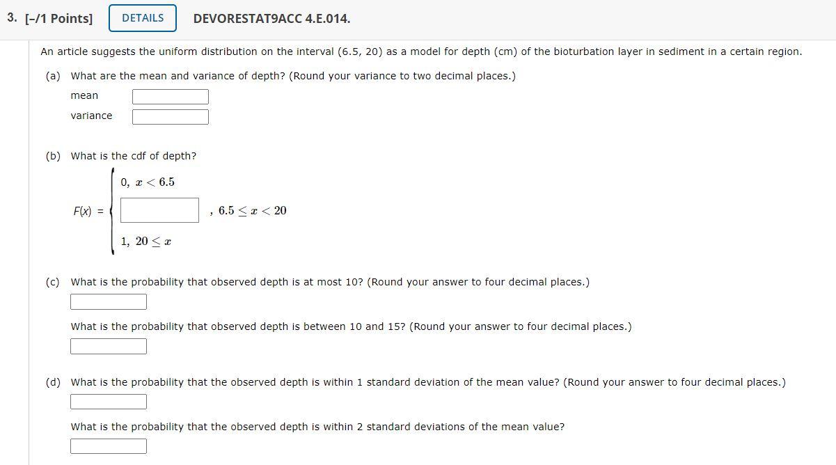 Solved 3. (-/1 Points] DETAILS DEVORESTAT9ACC 4.E.014. An | Chegg.com