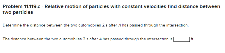 Solved Required information Problem 11.119 - Relative motion | Chegg.com