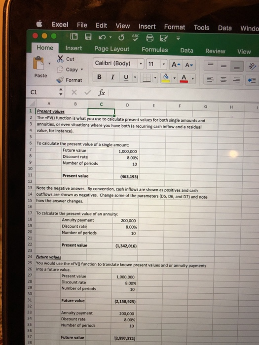 Solved Excel File Edit View Insert Format Tools Data Window