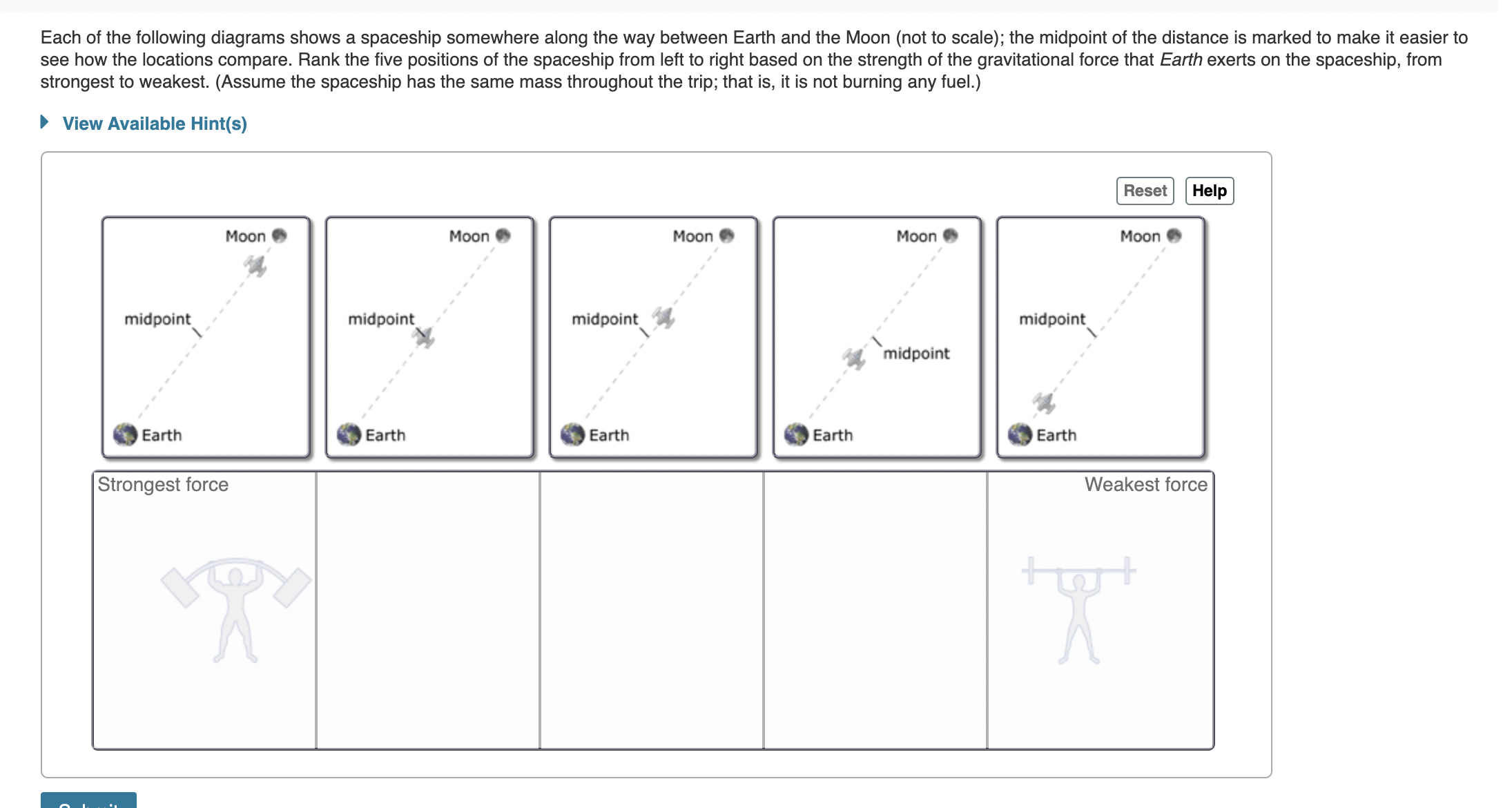 Solved Each of the following diagrams shows a spaceship | Chegg.com