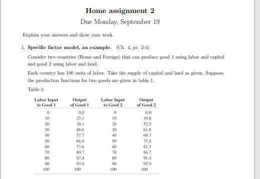 Solved Explain your answers and show your work. 1. Specific | Chegg.com