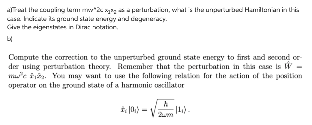 Solved 1 Н h = 设,说 + 2m 2m = + 5 mw? (a1 + kg) + mw?c îlêz. | Chegg.com