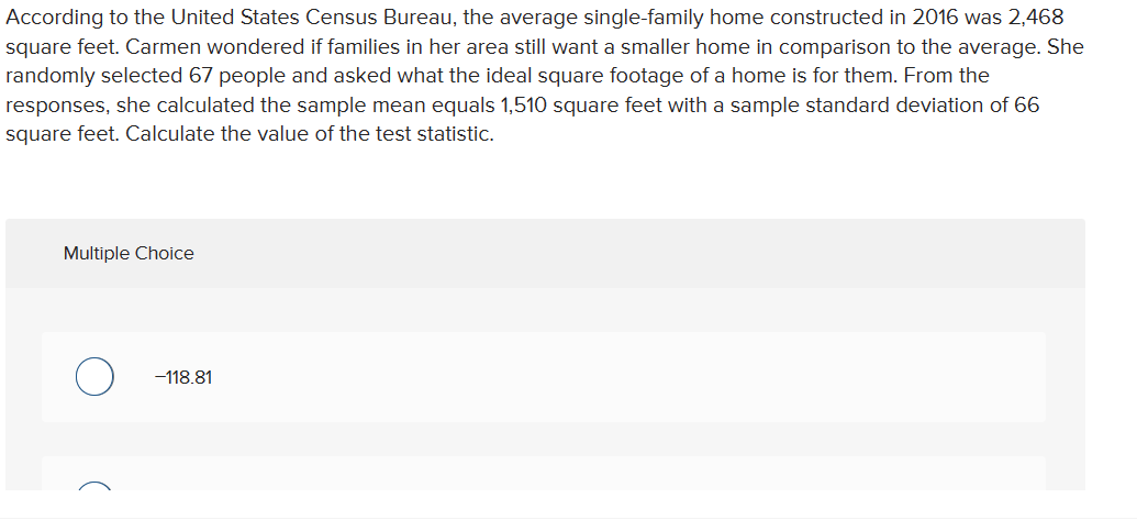 Solved According to the United States Census Bureau, the | Chegg.com