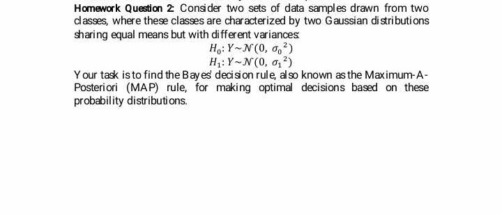 Homework Question 2: Consider two sets of data | Chegg.com