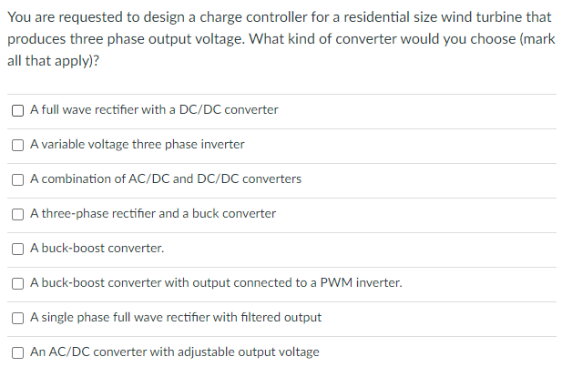 Solved You are requested to design a charge controller for a | Chegg.com