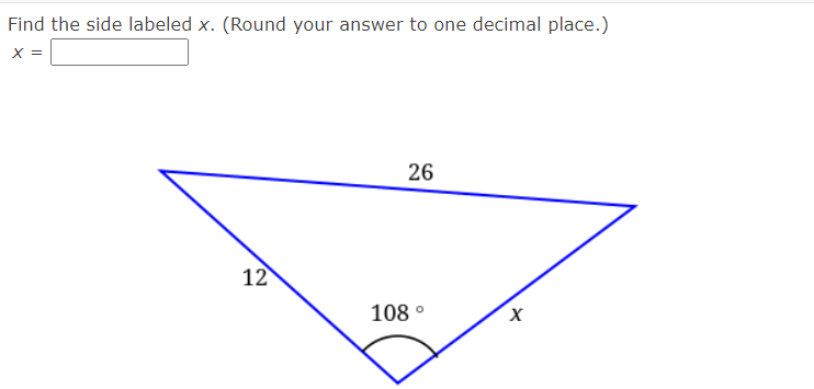 Solved Find the angle labeled θ. (Round your answer to one | Chegg.com