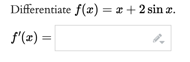 Solved f(x)=x+2sinx | Chegg.com