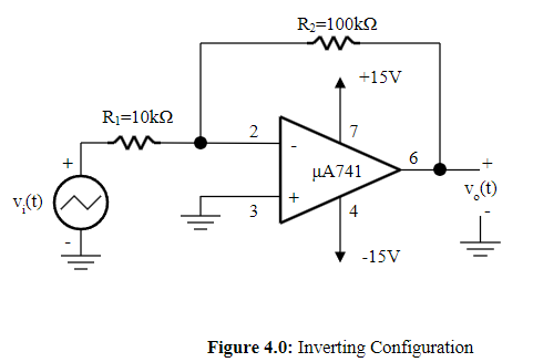 Solved Figure 3.0: Non-Inverting ConfigurationFigure 4.0: | Chegg.com