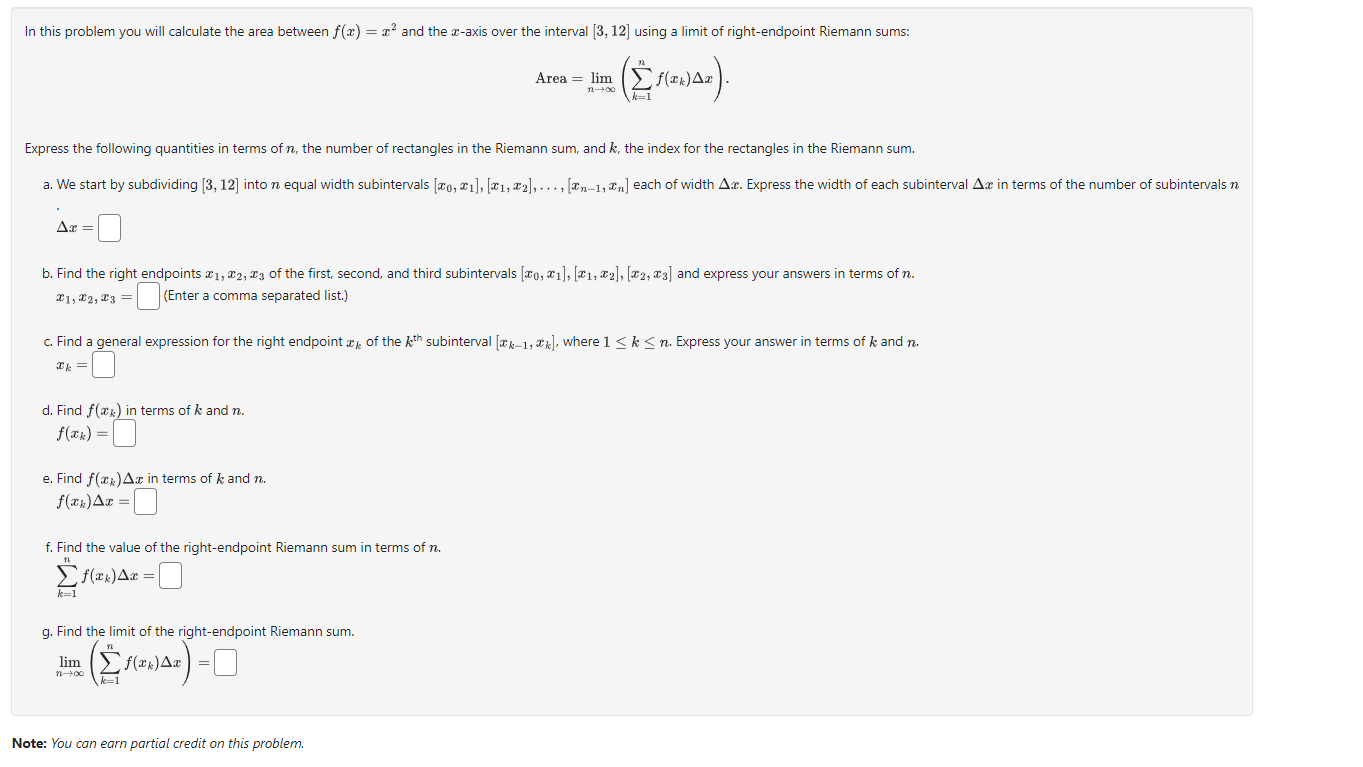 Solved In this problem you will calculate the area between | Chegg.com
