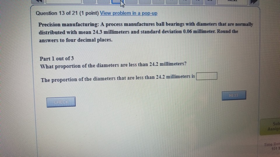 Solved Question 12 of 21 (1 point) View problem in a pop-up | Chegg.com