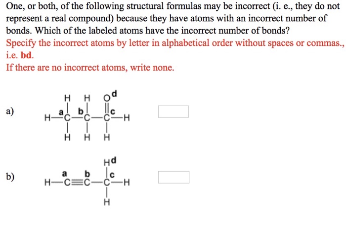 Solved One, or both, of the following structural formulas | Chegg.com