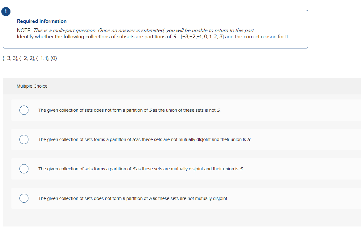Solved Required information NOTE: This is a multi-part | Chegg.com