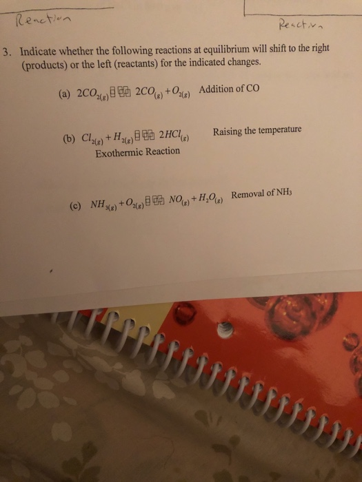 Solved 3. Indicate whether the following reactions at | Chegg.com