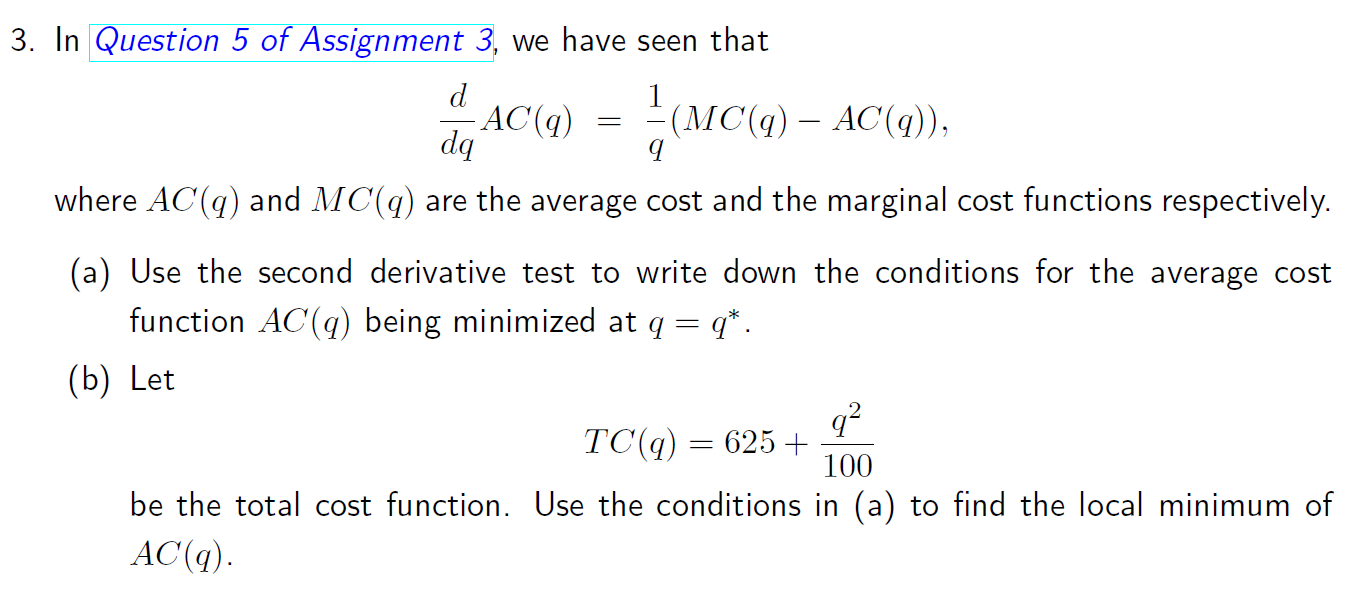 Solved 3. In Question 5 of Assignment 3, we have seen that d | Chegg.com