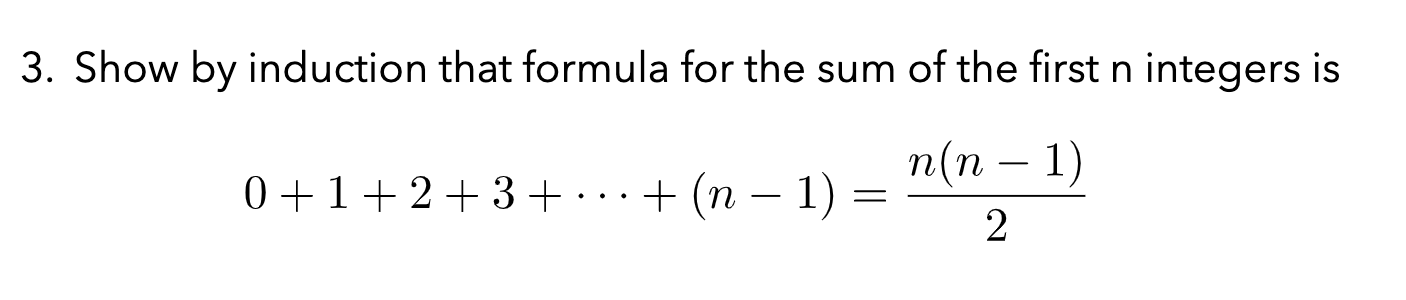 Solved Show by induction that formula for the sum of the | Chegg.com