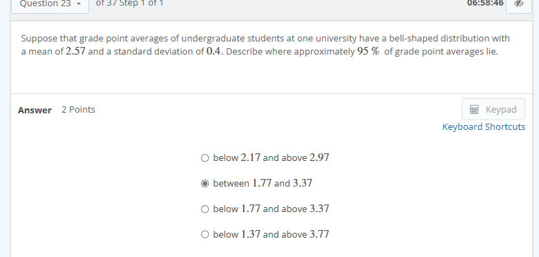 Solved Suppose that grade point averages of undergraduate | Chegg.com
