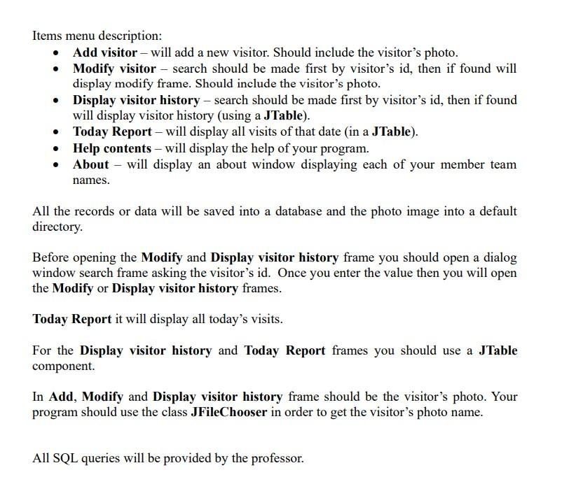Solved To write a program that implements the following | Chegg.com