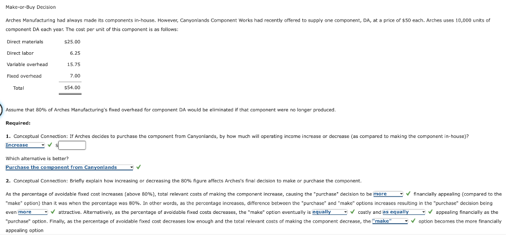 Solved component DA each year. The cost per unit of this | Chegg.com