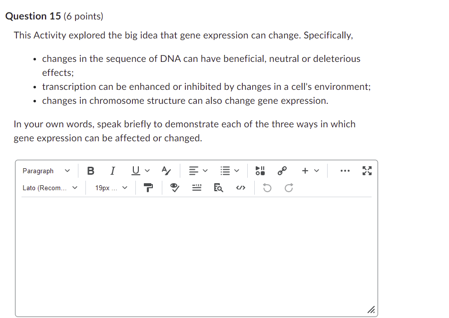 Solved Question 15 (6 points) This Activity explored the big | Chegg.com