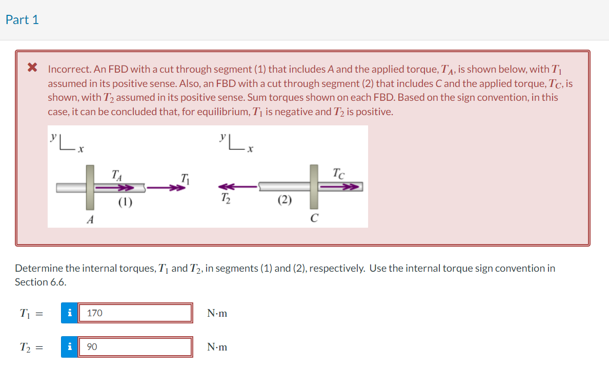 Solved A two-segment shaft is used to transmit power at | Chegg.com