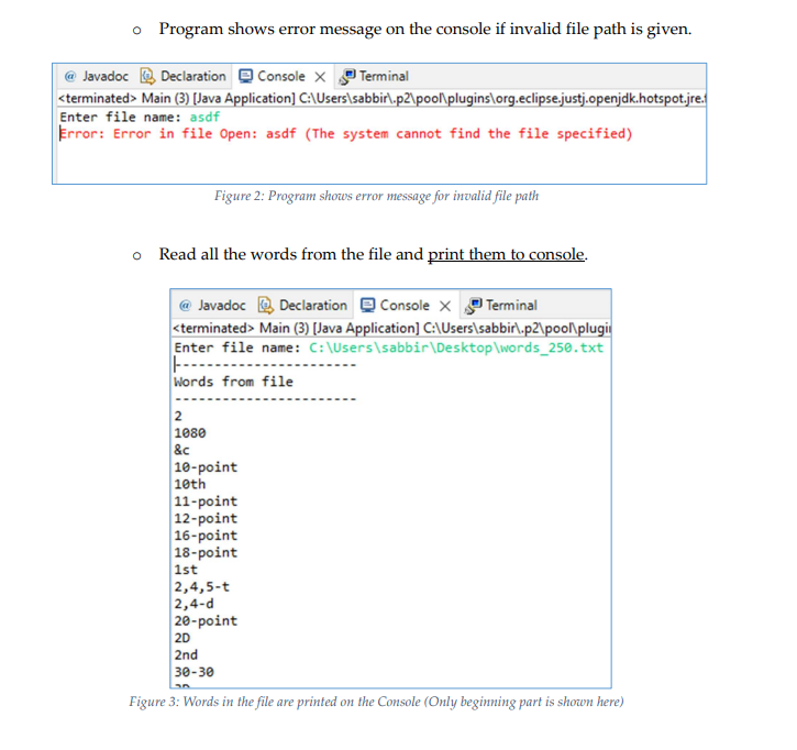 Solved Problem Specification: Word Counter app 1. Read this | Chegg.com