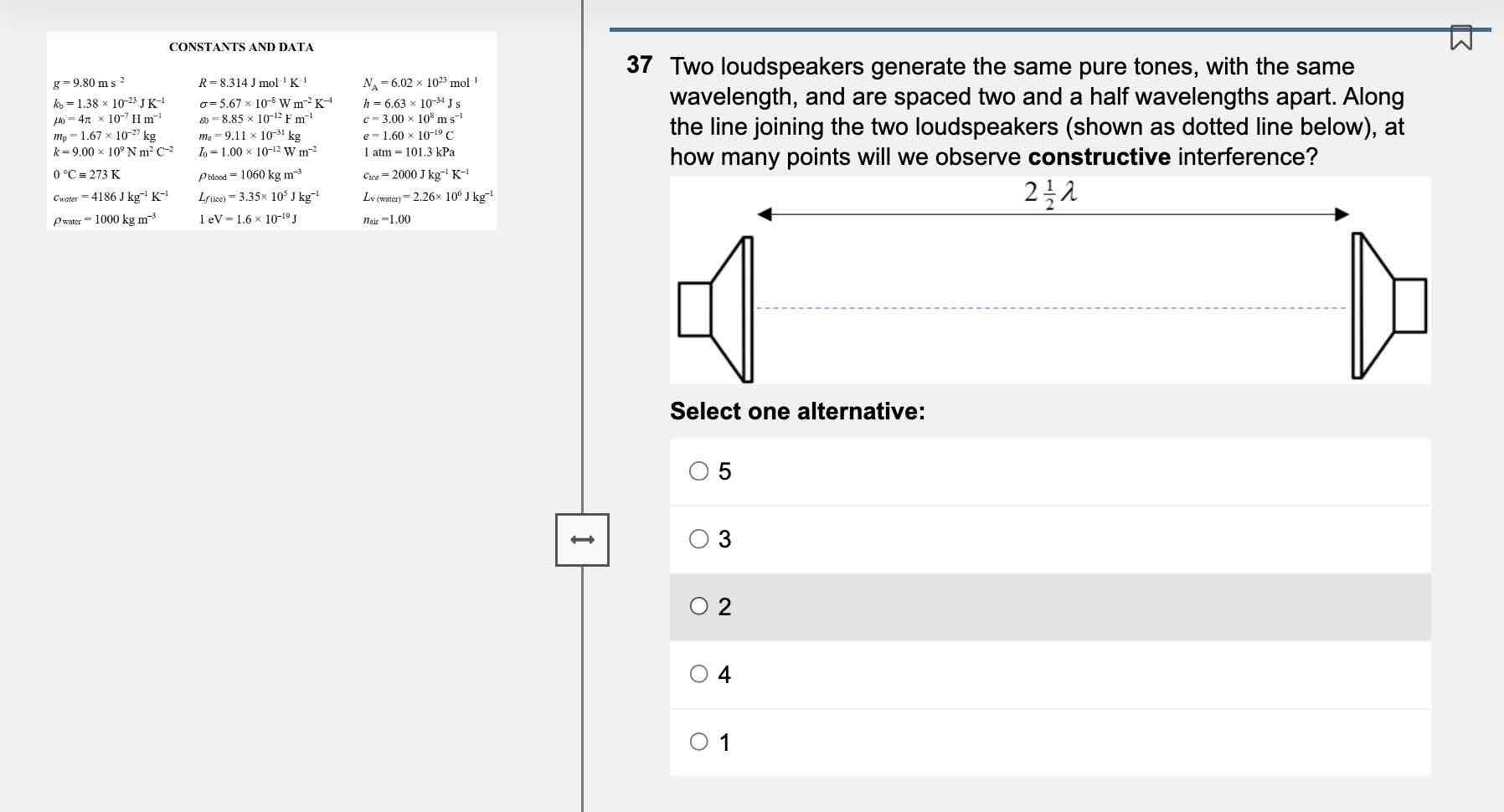 Solved 37 Two loudspeakers generate the same pure tones, | Chegg.com