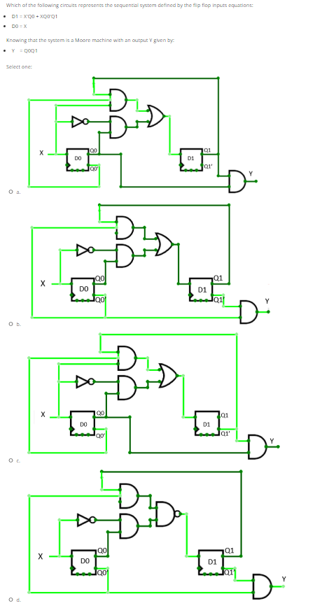 Solved Which of the following circuits represents the | Chegg.com