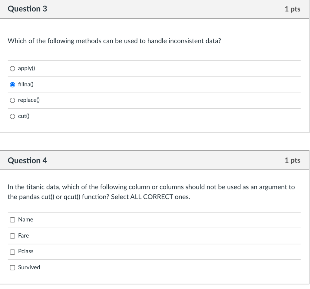 Solved Second question can HAVE MULTIPLE ANSWERS This is | Chegg.com