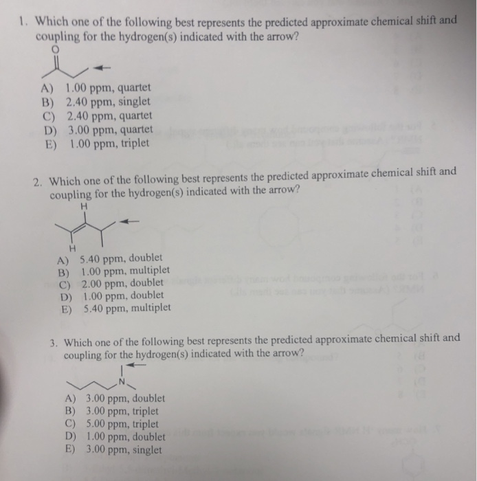 Solved 1. Which one of the following best represents the | Chegg.com