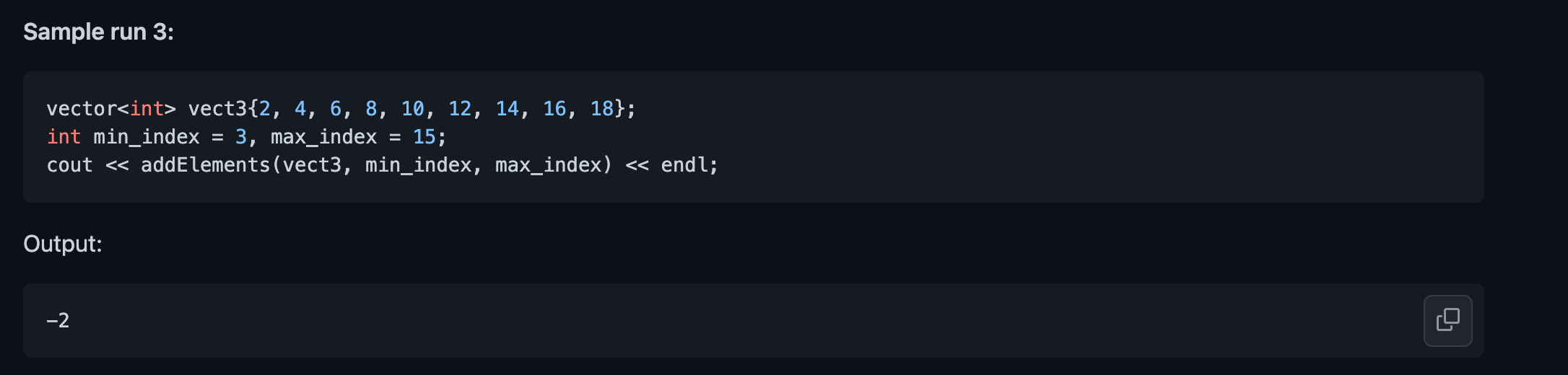 Solved Write a function addElements which performs an | Chegg.com