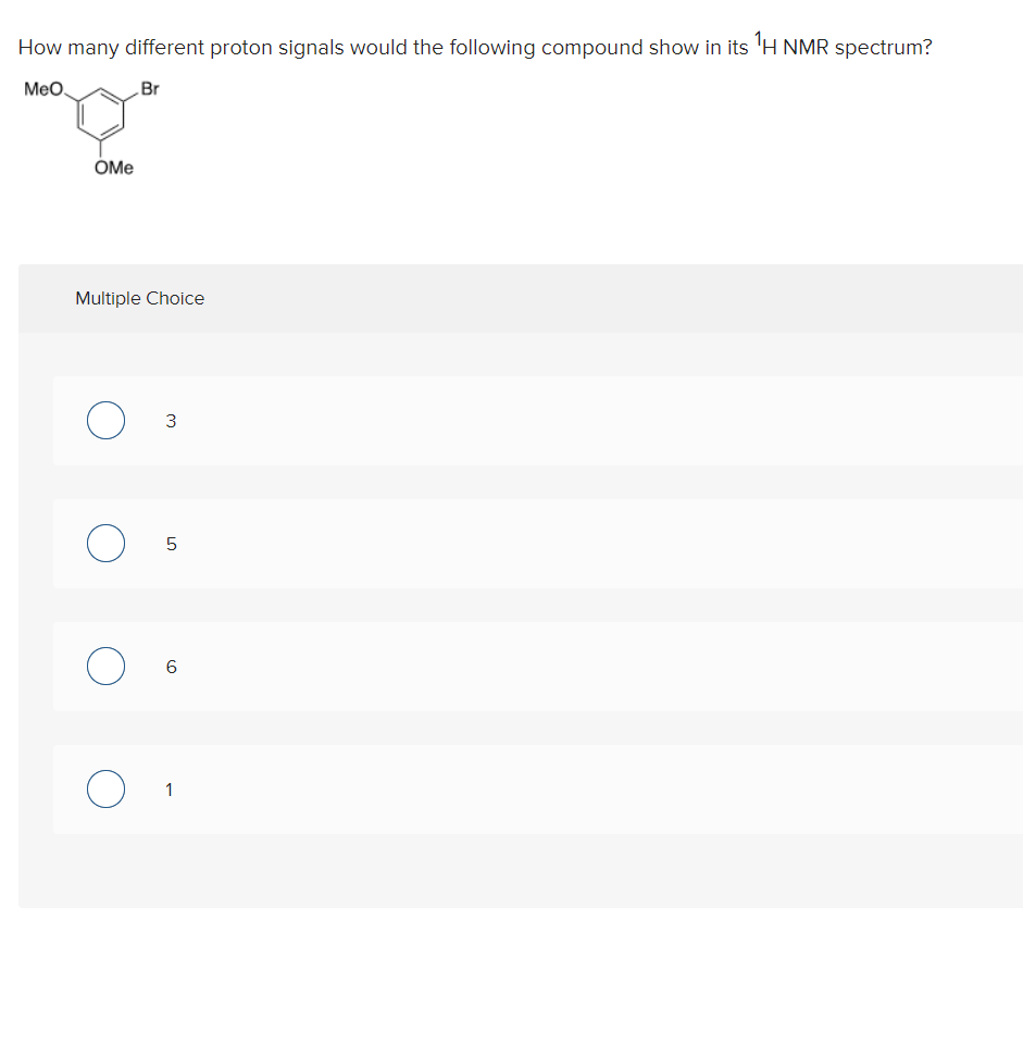 Solved How many different proton signals would the following | Chegg.com Solved How many different proton signals would the following | Chegg.com