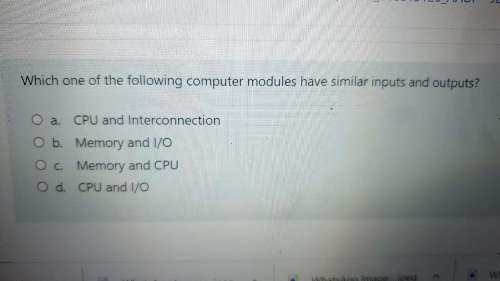 Solved Which technique frees up the CPU by transferring data | Chegg.com