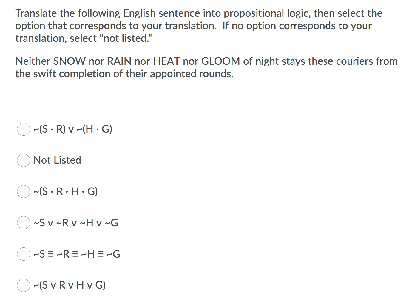 Translate the following English sentence into | Chegg.com