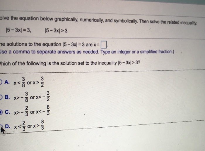 Solved lve the equation below graphically, numerically, and | Chegg.com