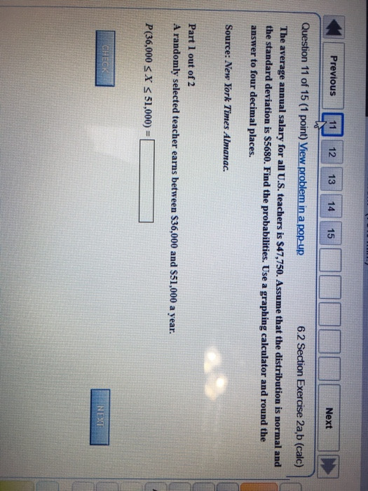 Solved Previous 1 2 3 4 56 7 L8 910 Next Question 9 of 15 | Chegg.com