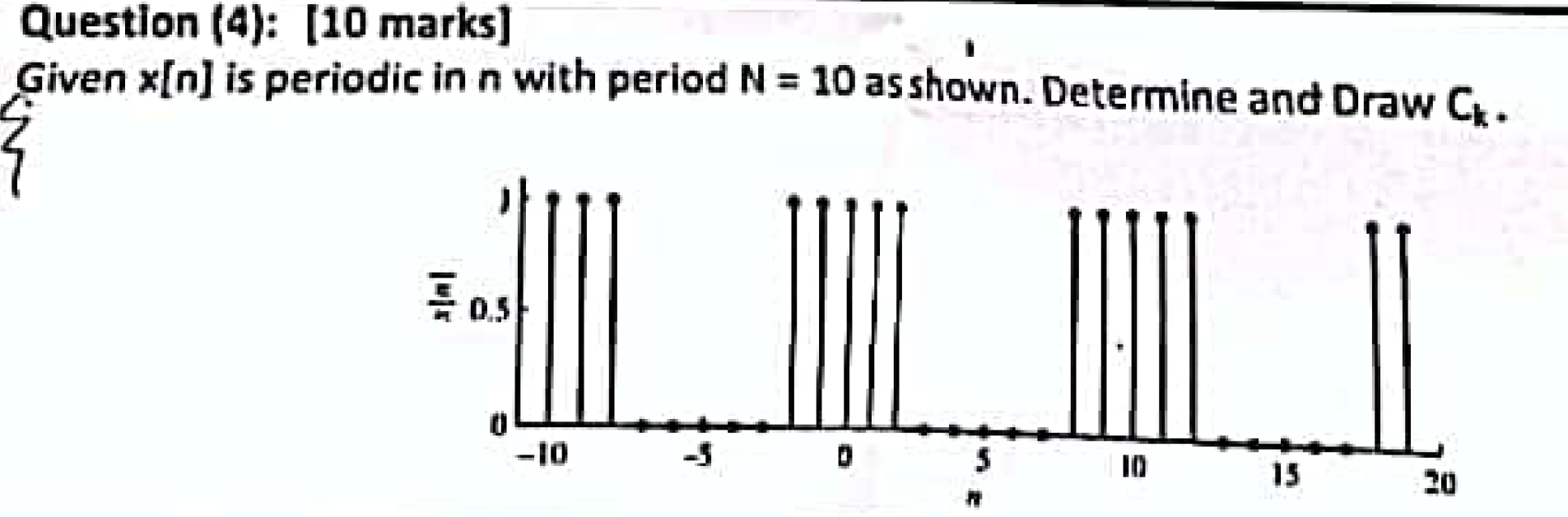 Solved Question (4): [10 marks] Given ×[n] is periodic in n | Chegg.com