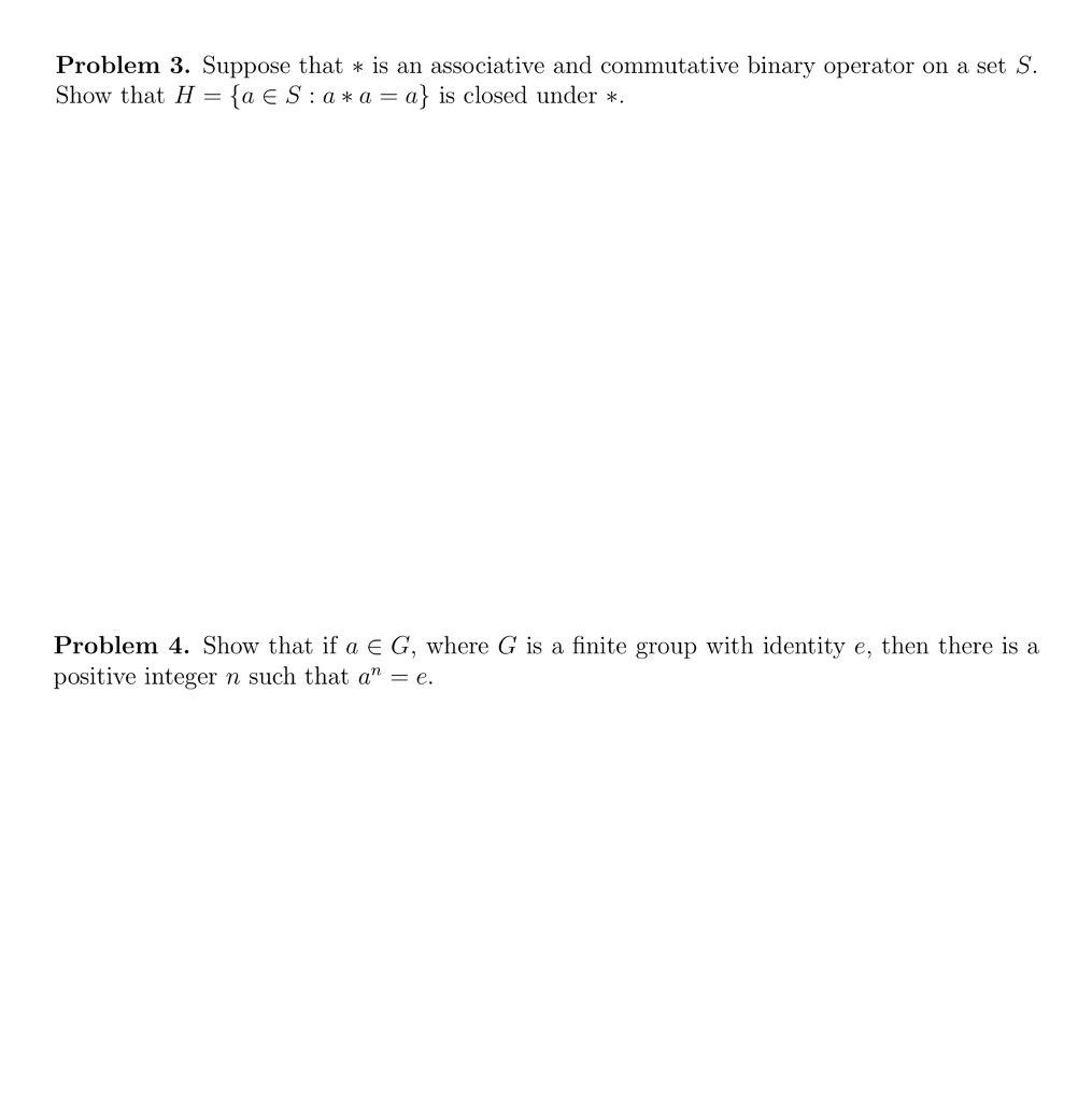 Solved Problem 3 Suppose That Is An Associative And 