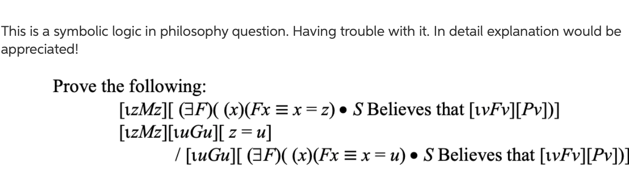 Philosophy Symbolic Logic