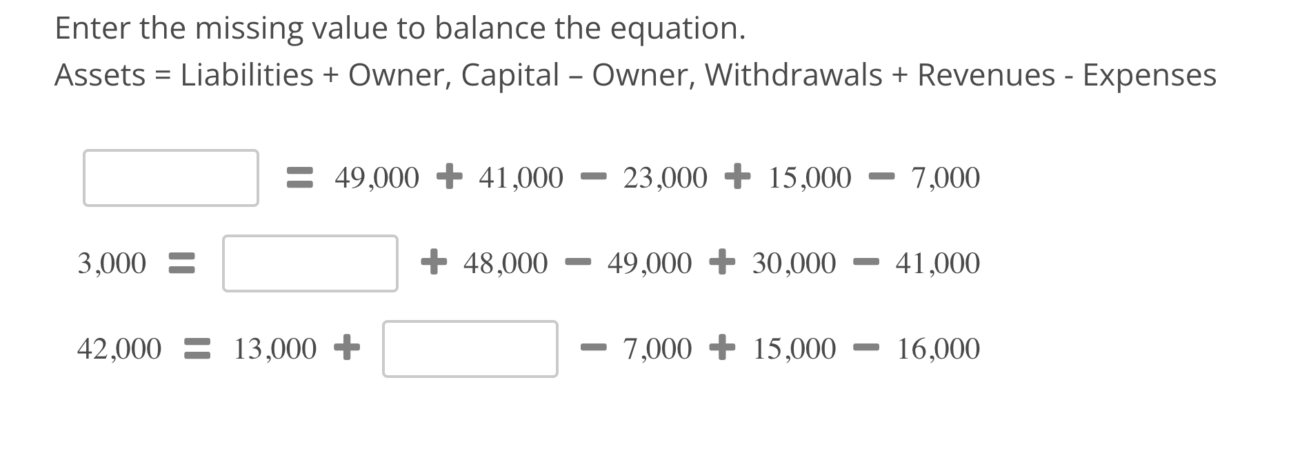 Solved Enter the missing value to balance the equation. | Chegg.com
