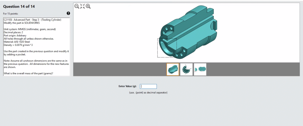 Solved C21101: Advanced Part - Step 1 - (Tooling Cylinder) | Chegg.com
