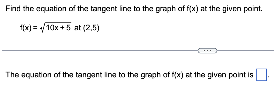 Solved Find the equation of the tangent line to the graph of | Chegg.com
