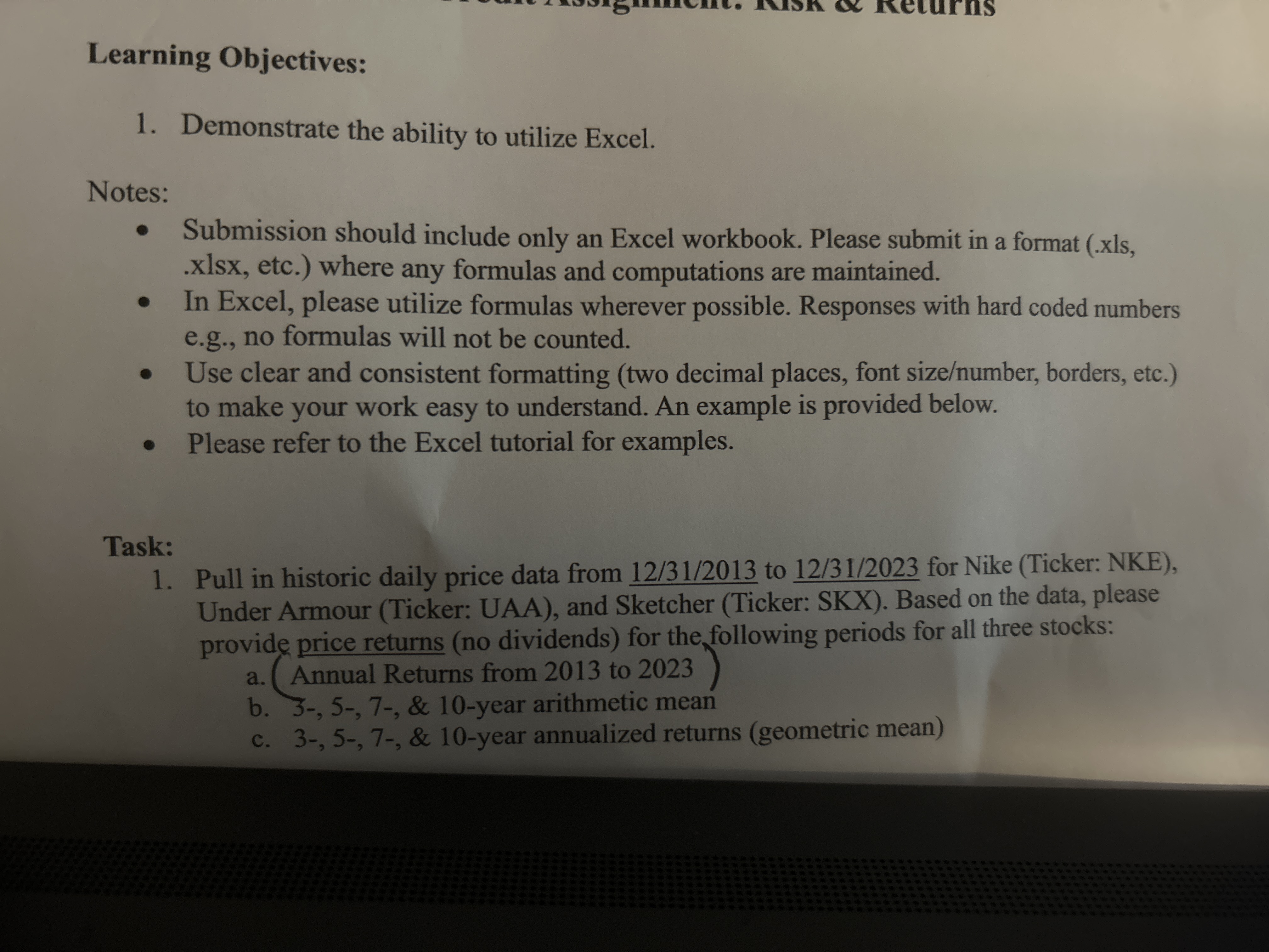 Solved Learning Objectives:Demonstrate the ability to | Chegg.com