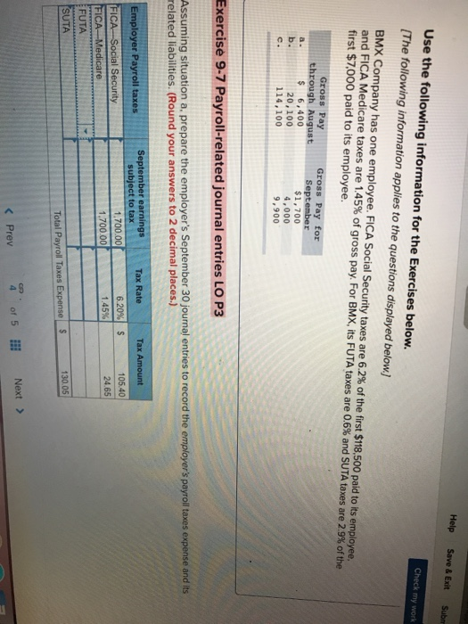 Solved Help Save& Exit Subm Use the following information | Chegg.com