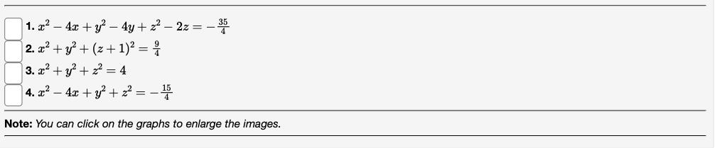 Solved Match the equations of the plane with one of the | Chegg.com