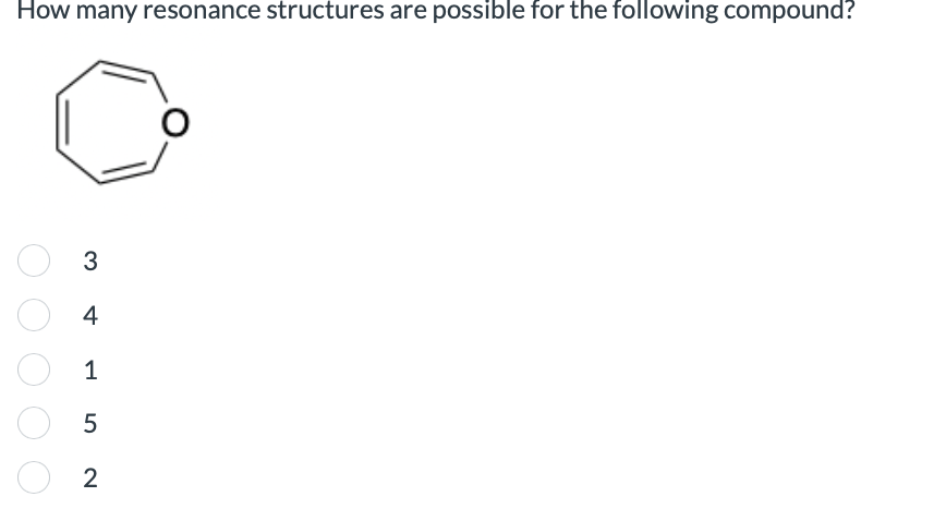 Solved How many resonance structures are possible for the | Chegg.com
