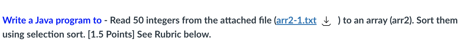 Solved Write a Java program to - Read 50 integers from the | Chegg.com