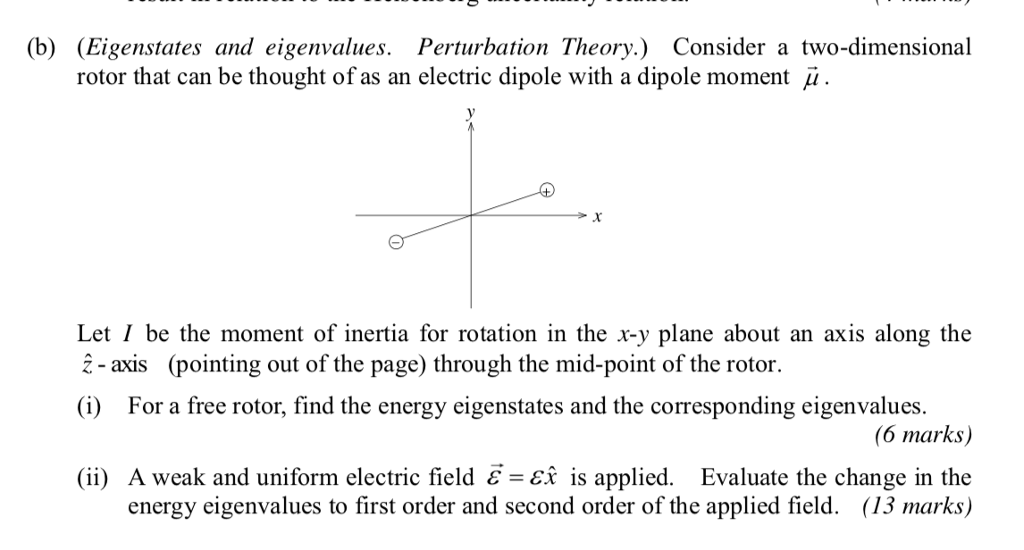 Solved 4. (a) (Stationary states.) The state of a | Chegg.com