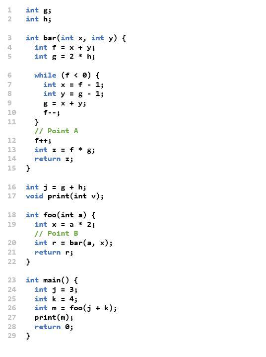 Solved III. Scope and Lifetime (20 points) For the C++ | Chegg.com