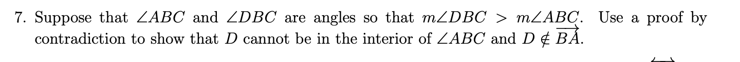 Solved Suppose that ??ABC ﻿and ??DBC ﻿are angles so that | Chegg.com